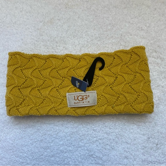 UGG | Accessories | Sale 5 Off Ugg Mustard Yellow Knitted Headband ...